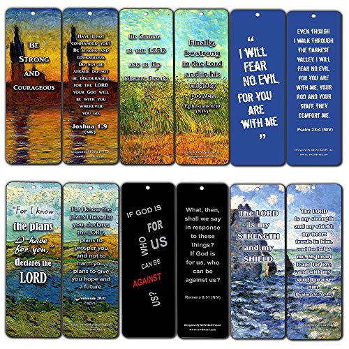 Christian Inspirational Bookmarks - Be Strong (60-Pack) – New8Store