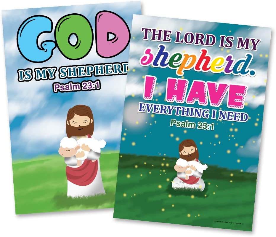 Knowing God Christian Poster (24-Pack) - Church Memory Verse Sunday Sc ...