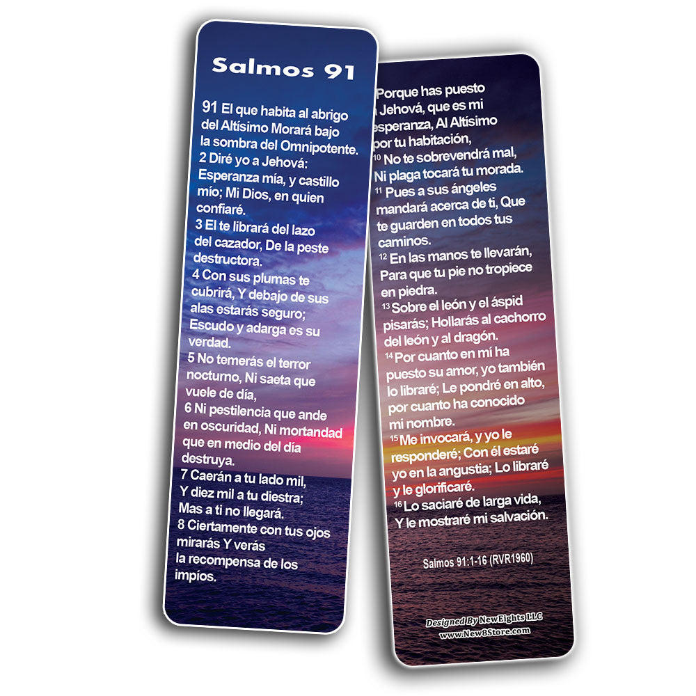 NewEights Spanish Psalm 91 Bookmarks Cards RVR1960 (60-Pack) - Stockin ...