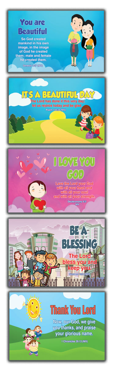 Inspirational Bible Verses Flash Cards NIV Version NIV Flashcards (30 ...