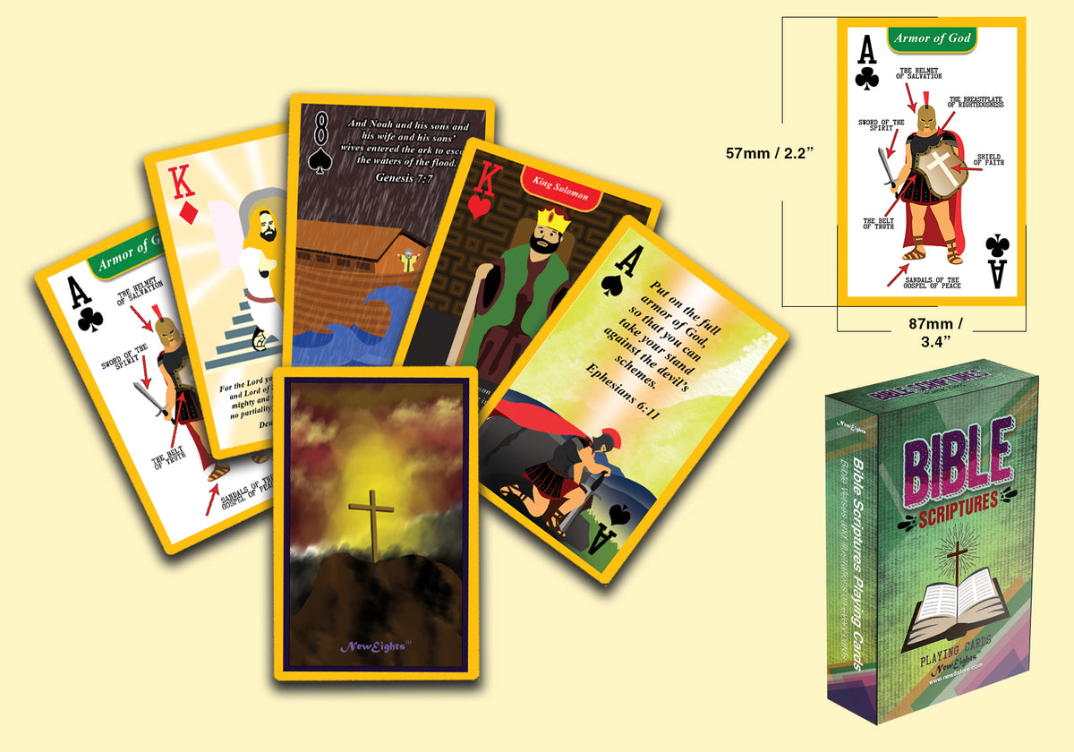 Bible Scriptures Playing Cards (4-Deck) – New8Store
