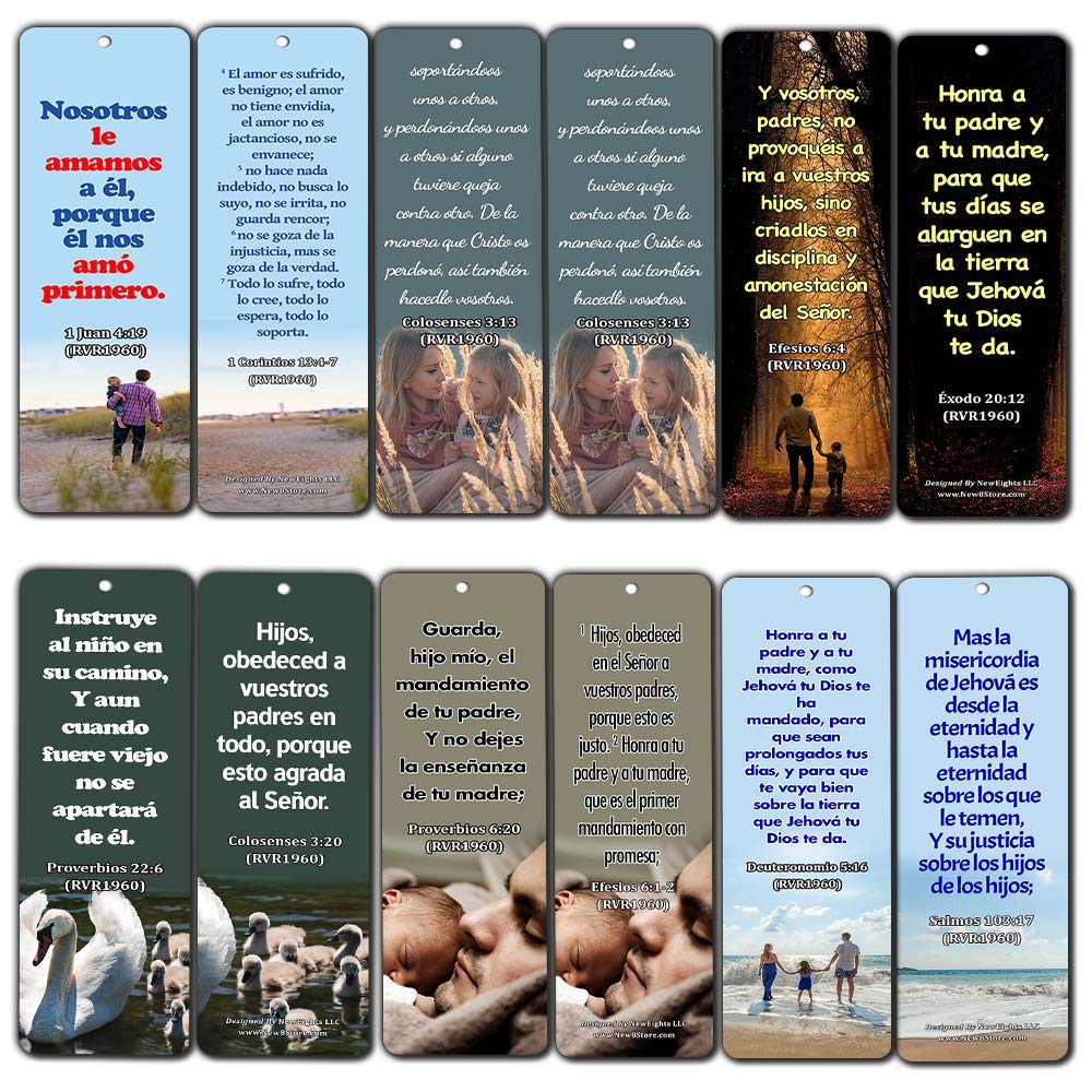 Spanish Bible Scriptures about Family – New8Store