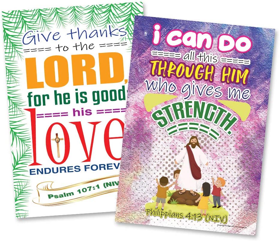 Motivational Christian Poster (12-Pack) – New8Store