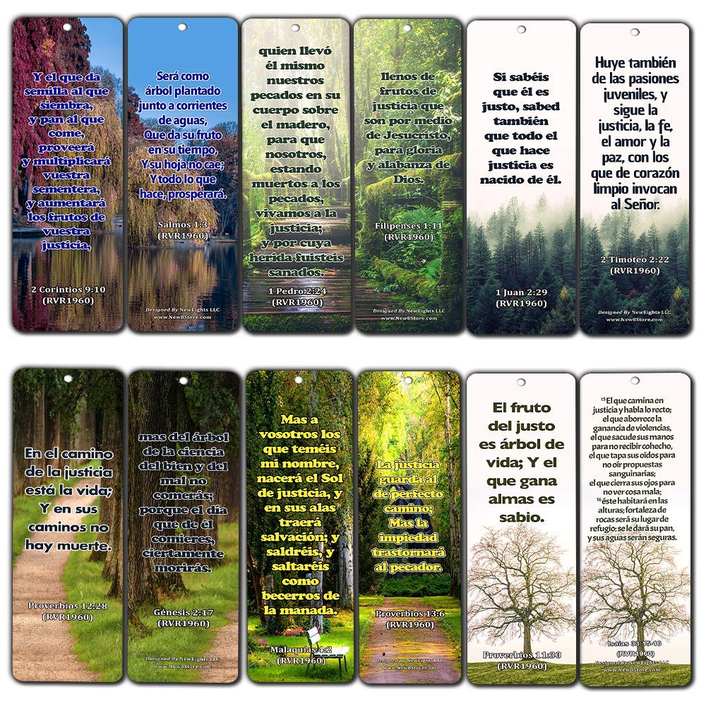 Spanish Bible Scriptures About Righteousness – New8Store