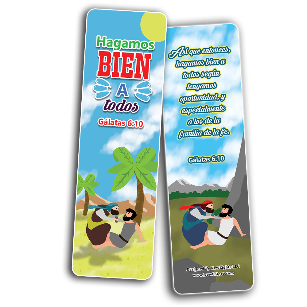 Spanish The Good Samaritan Christian Bookmarks Cards – New8Store