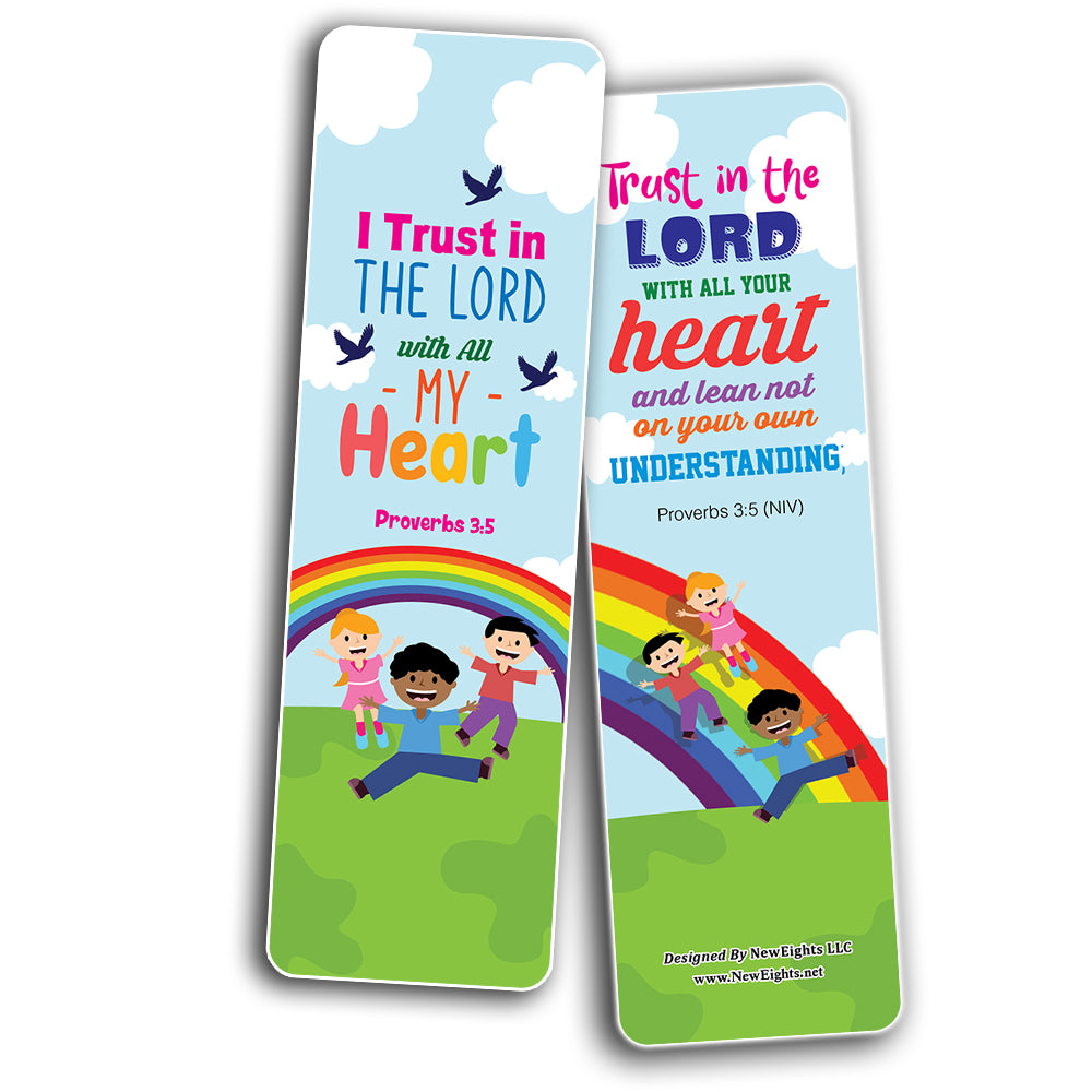 Biblical Affirmations Bookmarks Cards for Kids Series 1 (30-Pack) - St ...