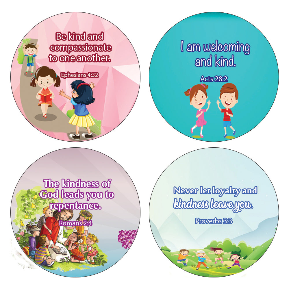 Kindness Bible Verses Stickers for Kids (10-Sheet) - Assorted Mega Pac ...