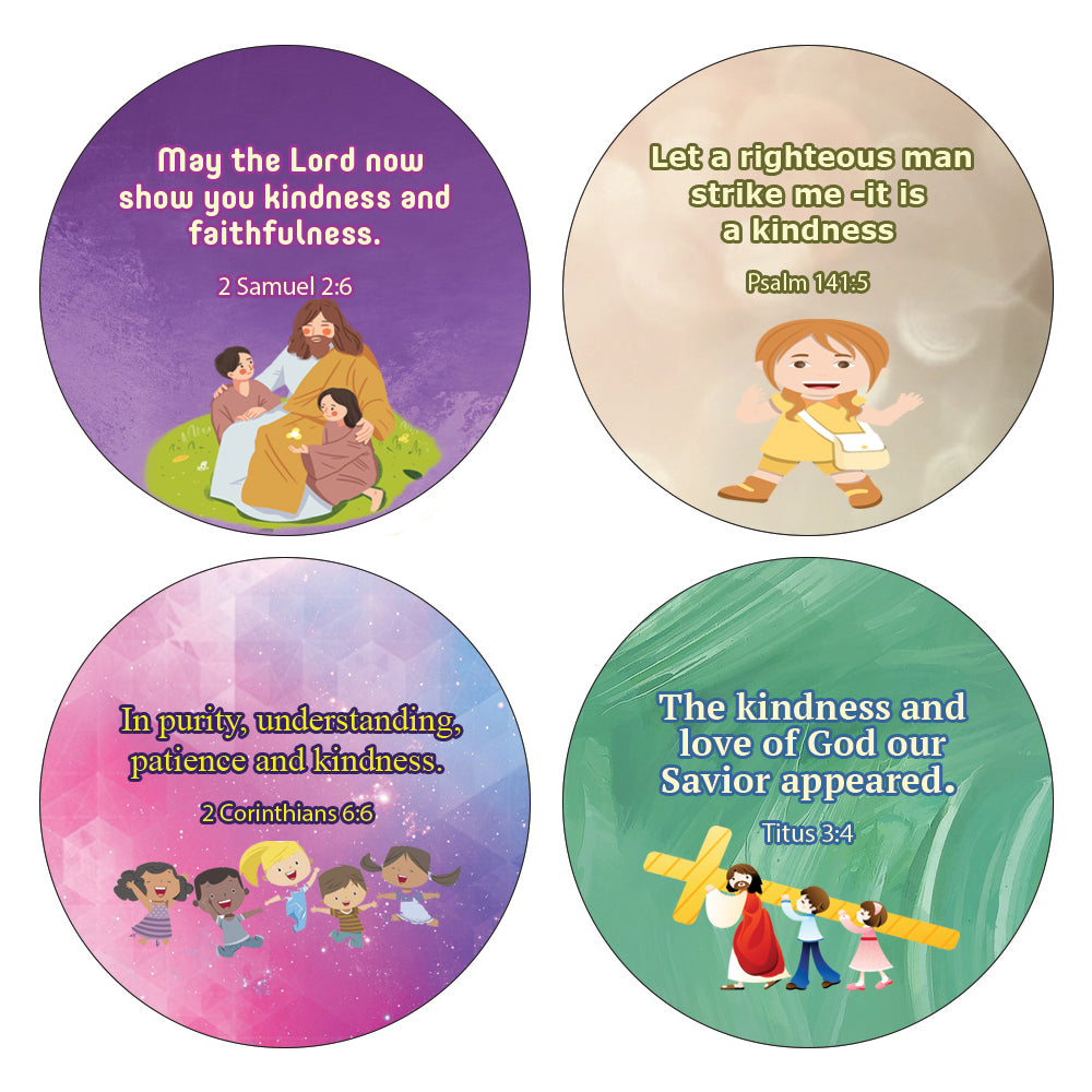 Kindness Bible Verses Stickers for Kids (10-Sheet) - Assorted Mega Pac ...